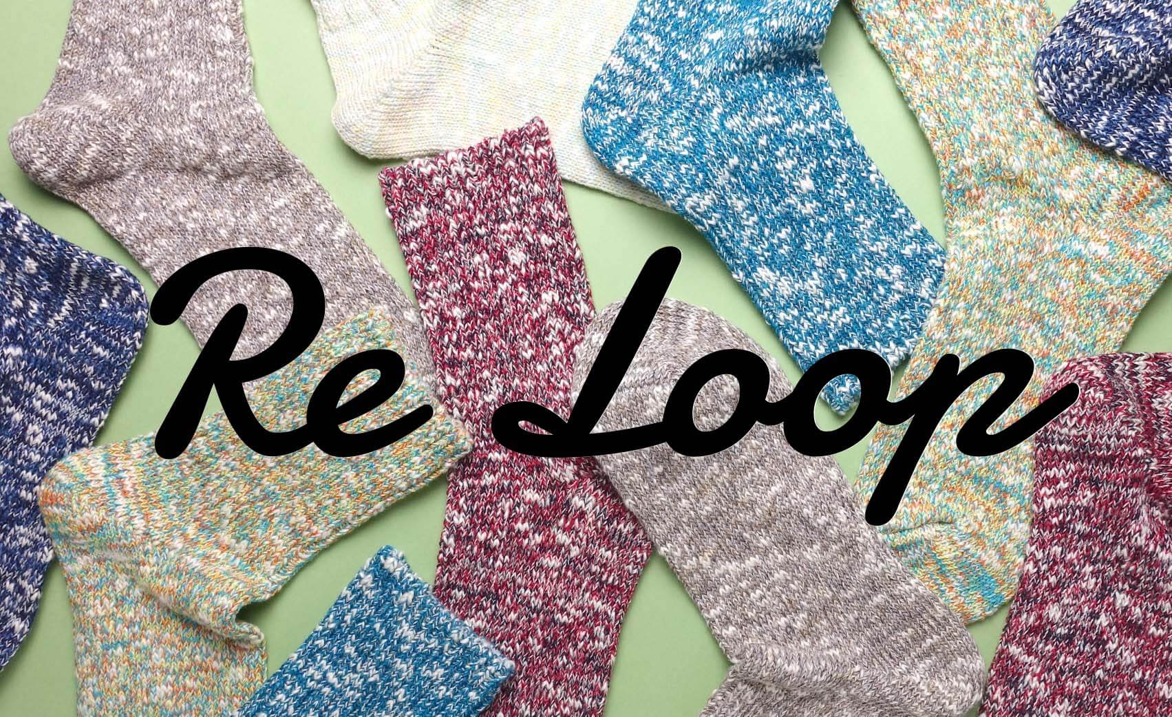 夏でもサラッとした履き心地♪【RE LOOP ReLoop SLUBMIXリブクルー】 | デサキ